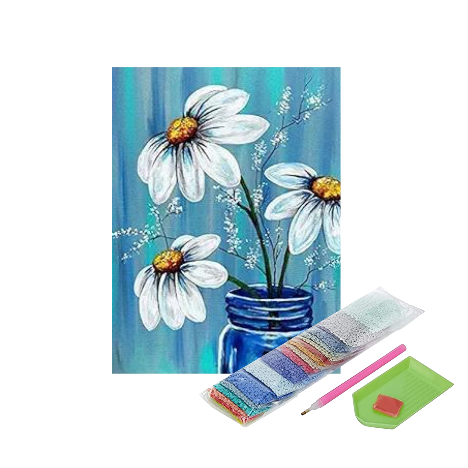Pintura con Diamantes Martaritas - Diamond Painting 20x30 CM – Papaya ...